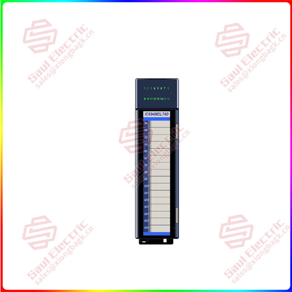 IC694MDL740 GE 16-point positive logic output module | saulcontrol